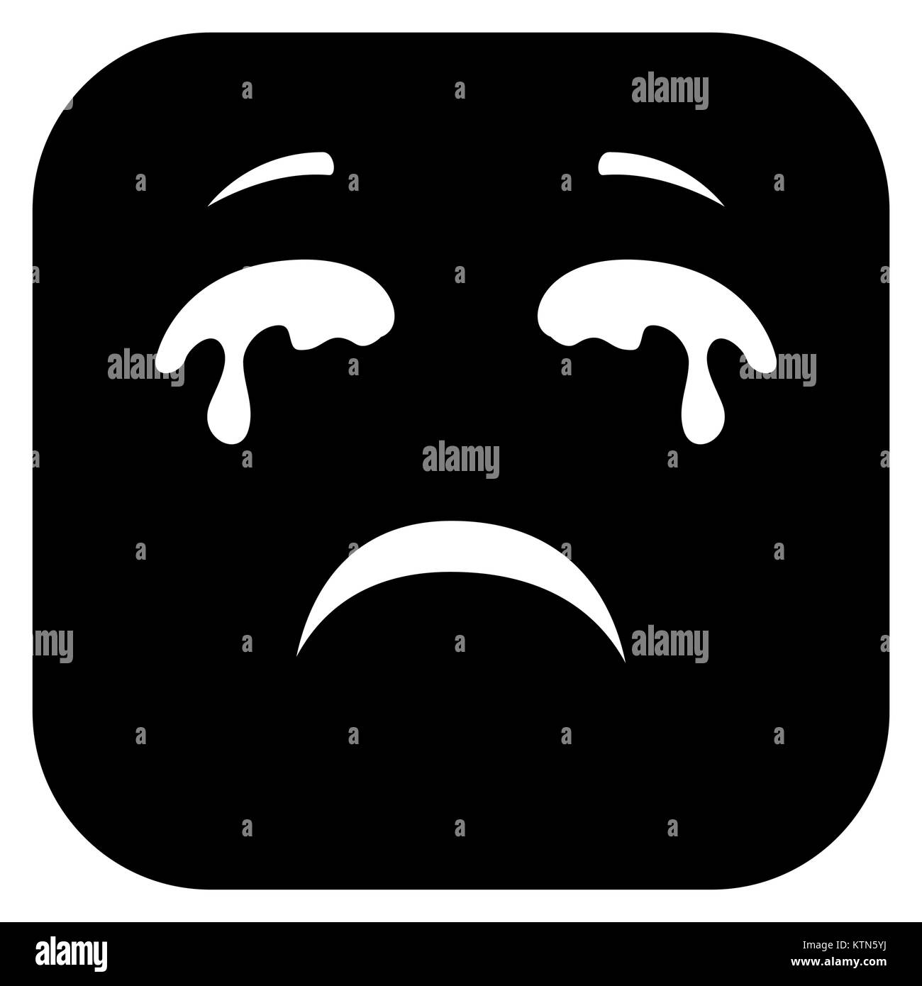 Crying Face Emoji Character Vector Illustration Design Stock Vector Image And Art Alamy
