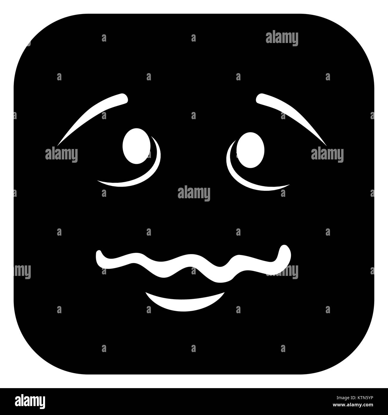 sick face emoji character vector illustration design Stock Vector Image ...