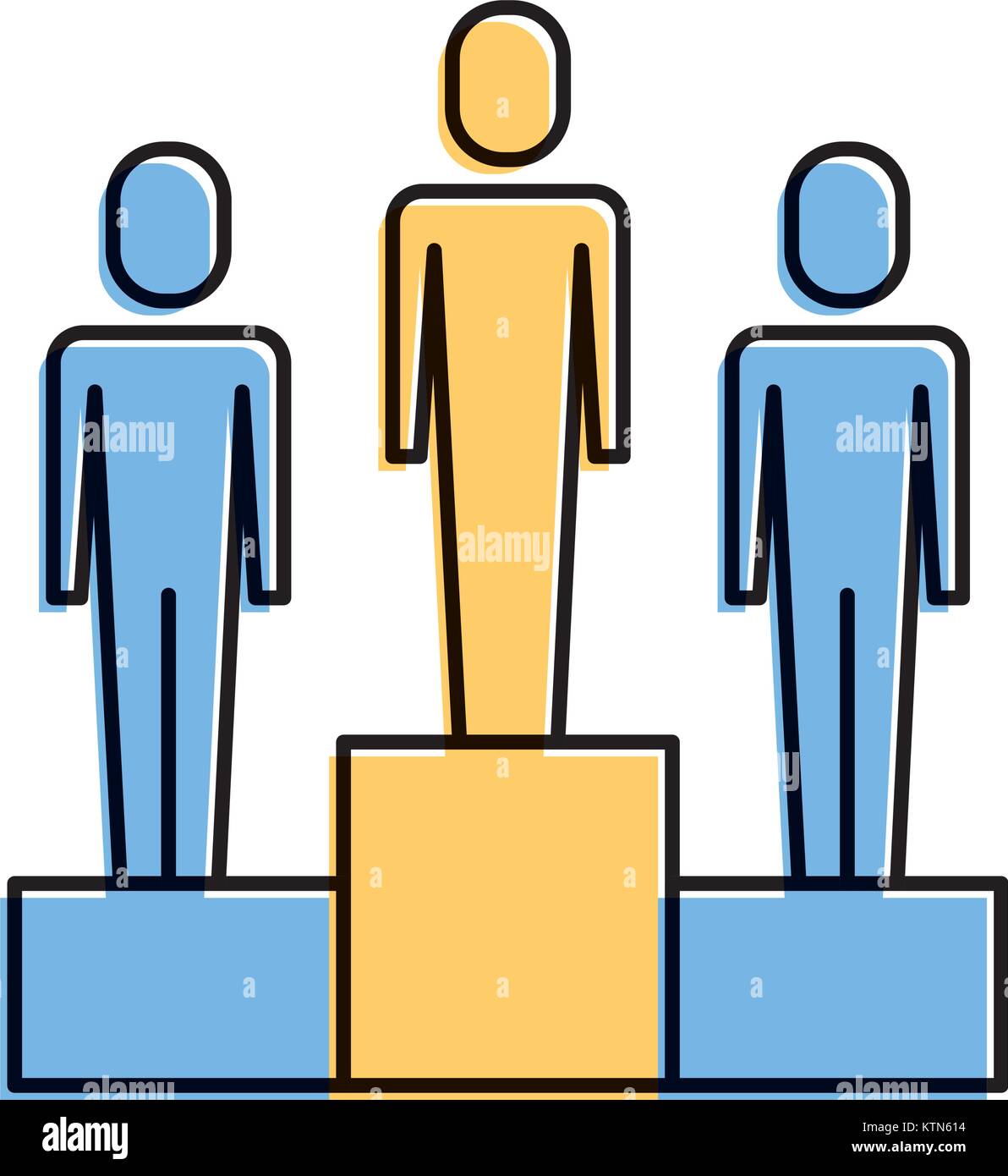 business men in podium competition success Stock Vector Image & Art - Alamy
