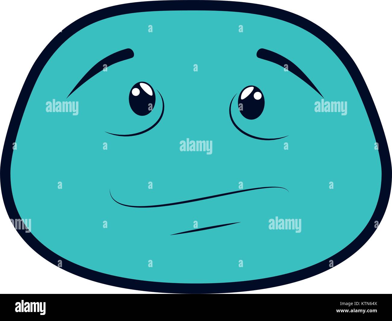 sick face emoji character vector illustration design Stock Vector Image ...