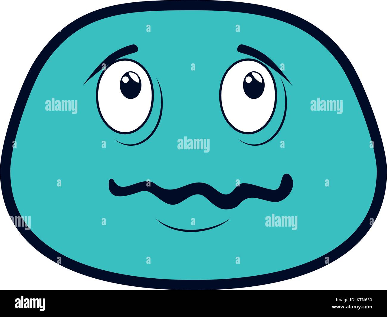 sick face emoji character vector illustration design Stock Vector Image ...
