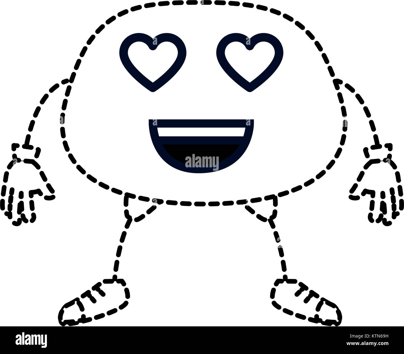 lovely face emoji character vector illustration design Stock Vector ...