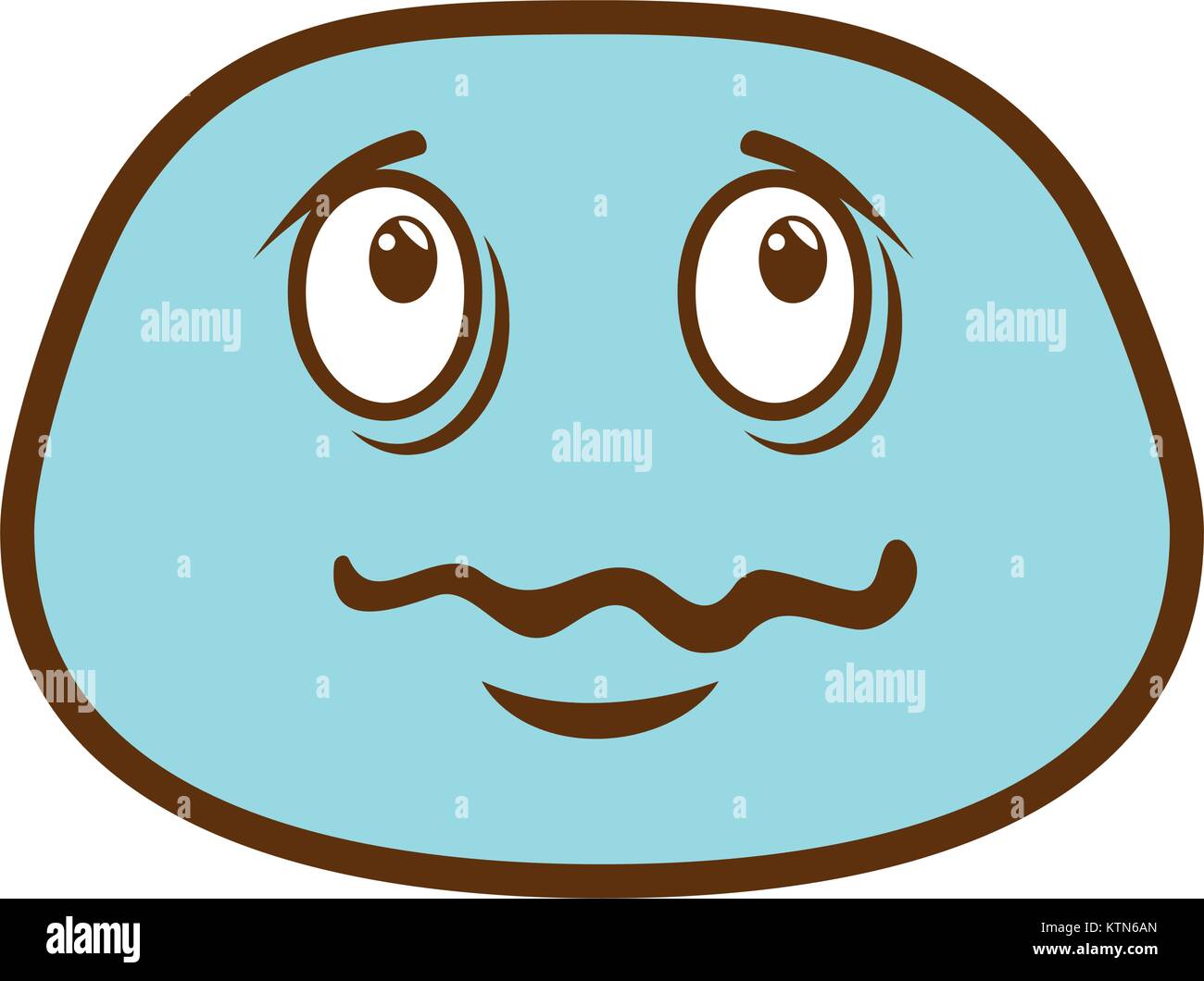 sick face emoji character vector illustration design Stock Vector Image ...