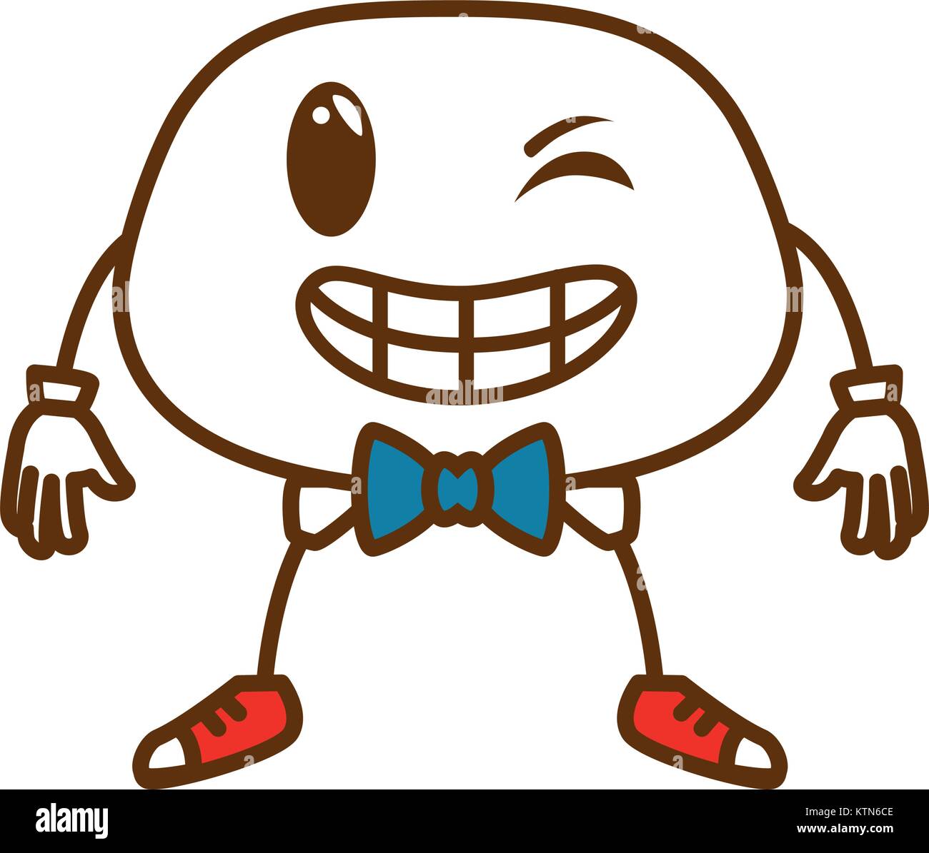 happy emoji kawaii character vector illustration design Stock Vector ...