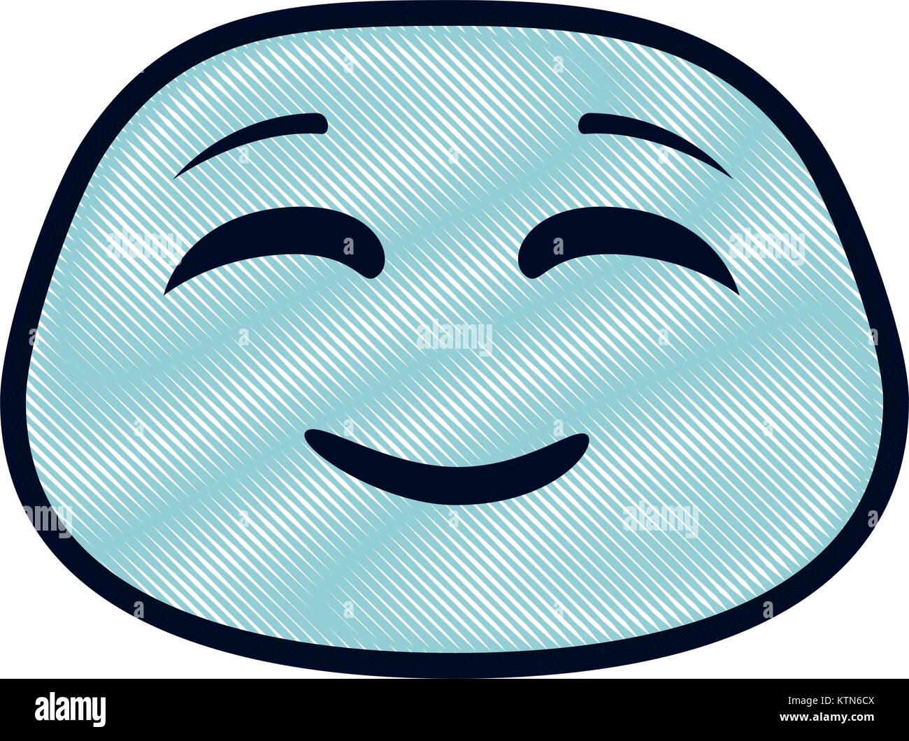 happy emoji kawaii character vector illustration design Stock Vector ...