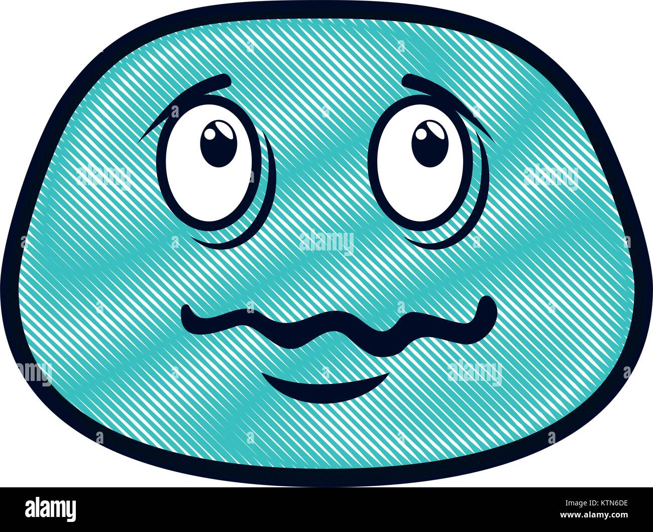 sick face emoji character vector illustration design Stock Vector Image ...