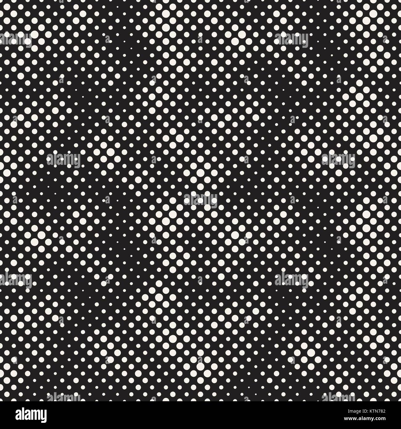 Modern Stylish Halftone Texture. Endless Abstract Background With ...