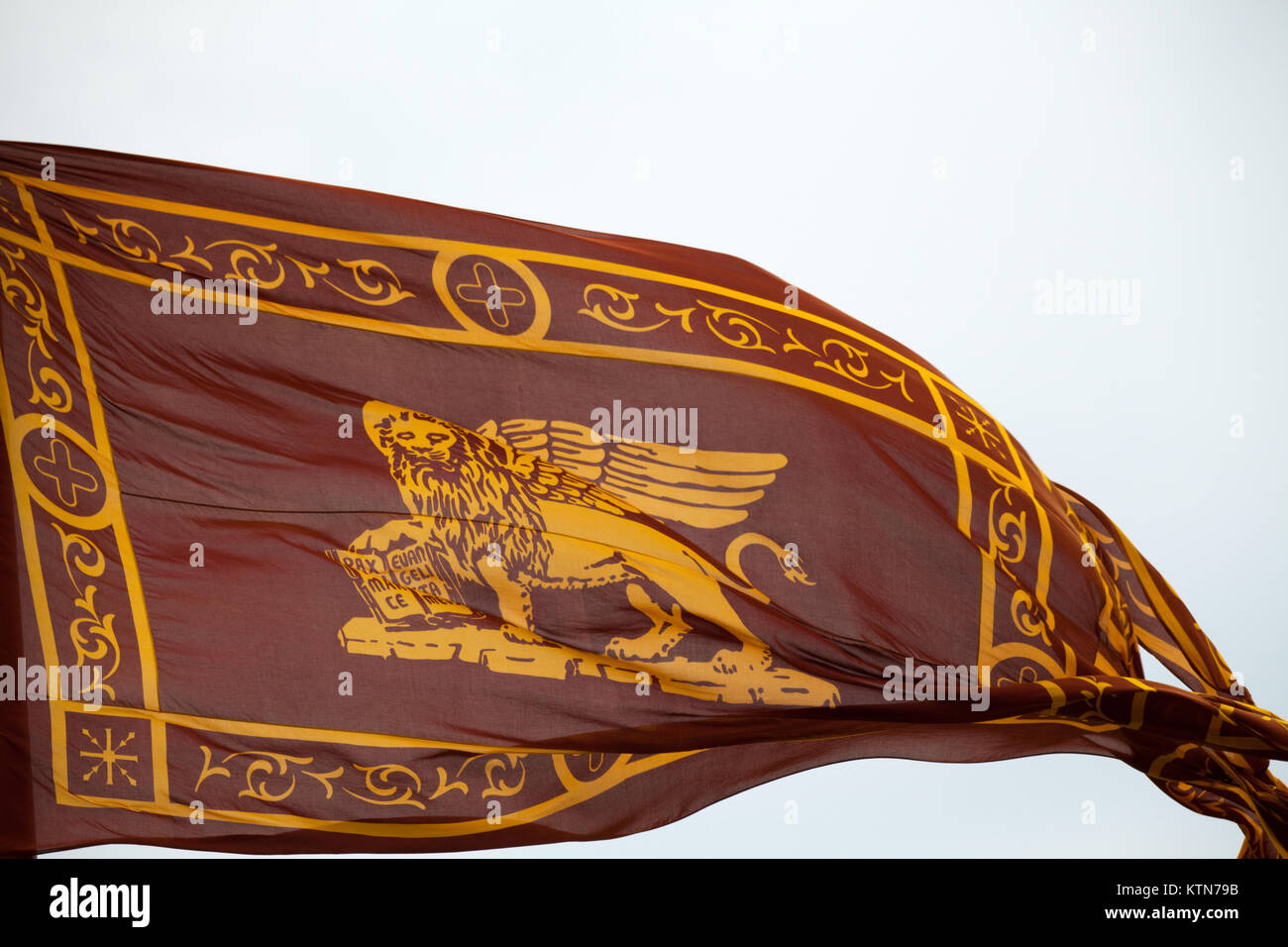 the flag of venice Stock Photo - Alamy