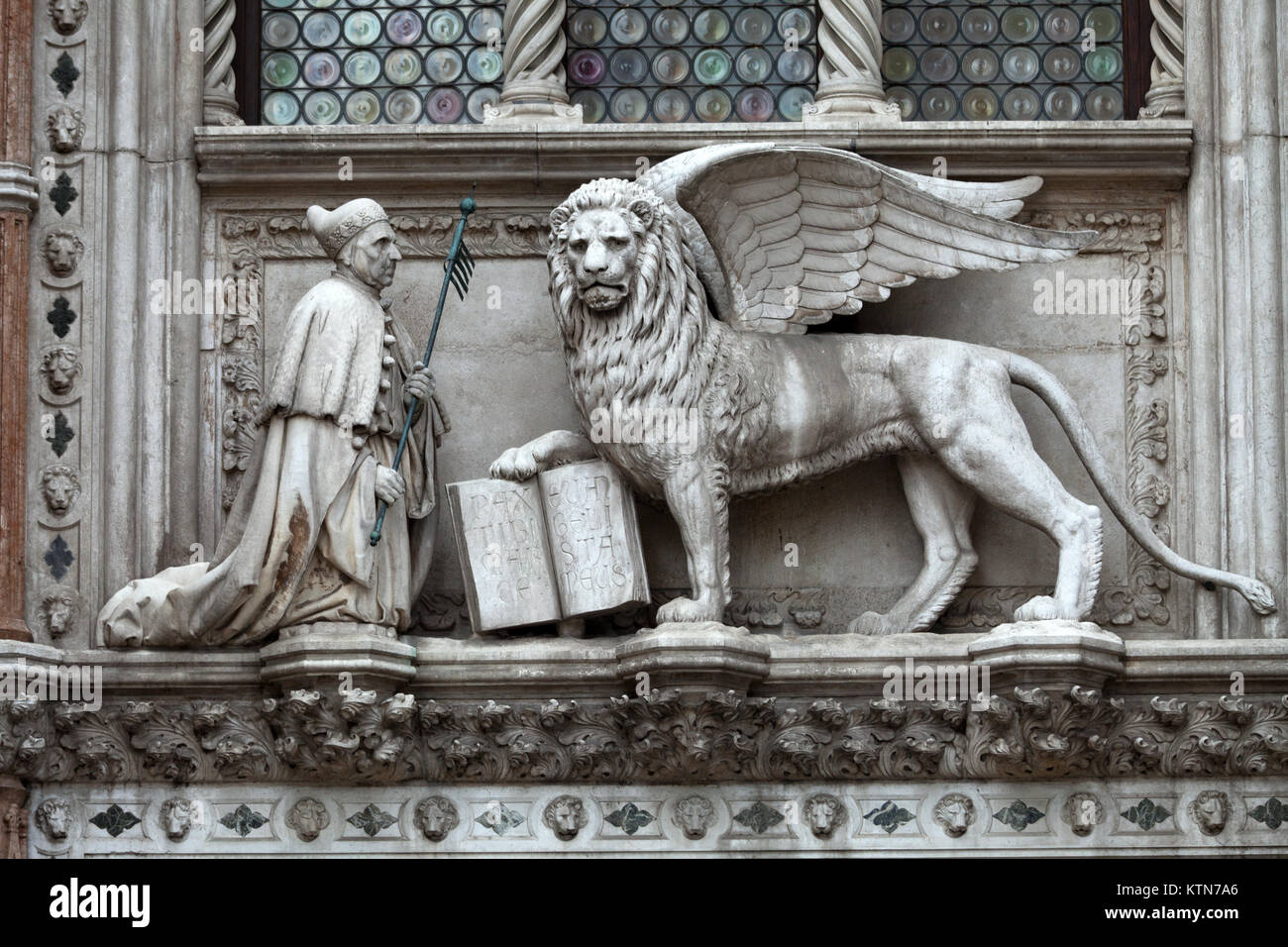 Venice. Winged Lion of St. Mark - symbol of Venice Stock Photo - Alamy
