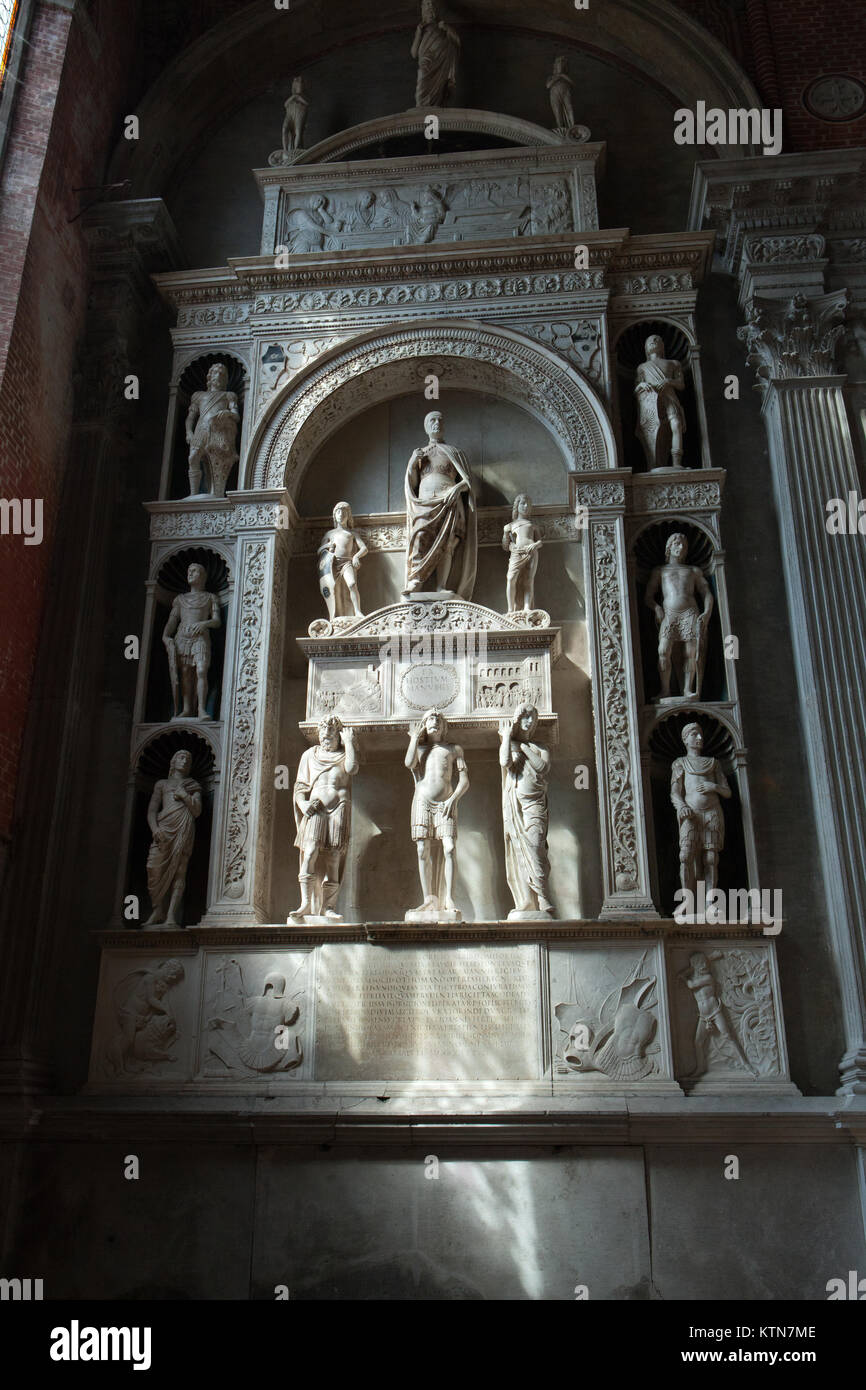 Medieval and Renaissance wall tombs in Santi Giovanni e Paolo, Venice ...