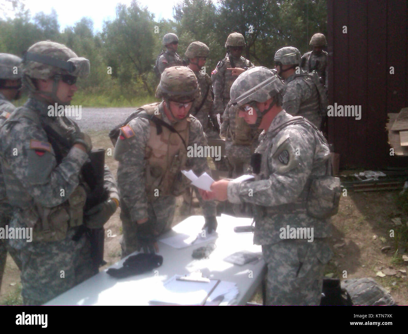 FORT DRUM-- Members of the 101st Expeditionary Signal Battalion ...