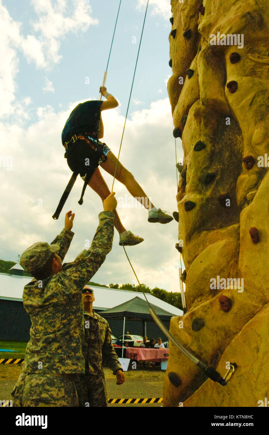 The New York Counterdrug Task Force provided a rock wall and anti-drug ...