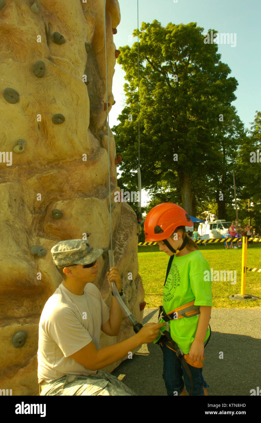 The New York Counterdrug Task Force provided a rock wall and anti-drug ...