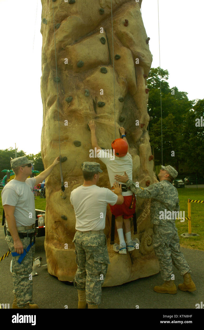 The New York Counterdrug Task Force provided a rock wall and anti-drug ...