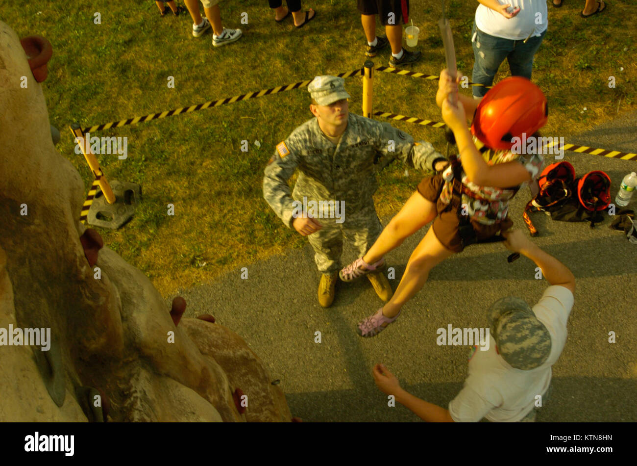 The New York Counterdrug Task Force provided a rock wall and anti-drug ...