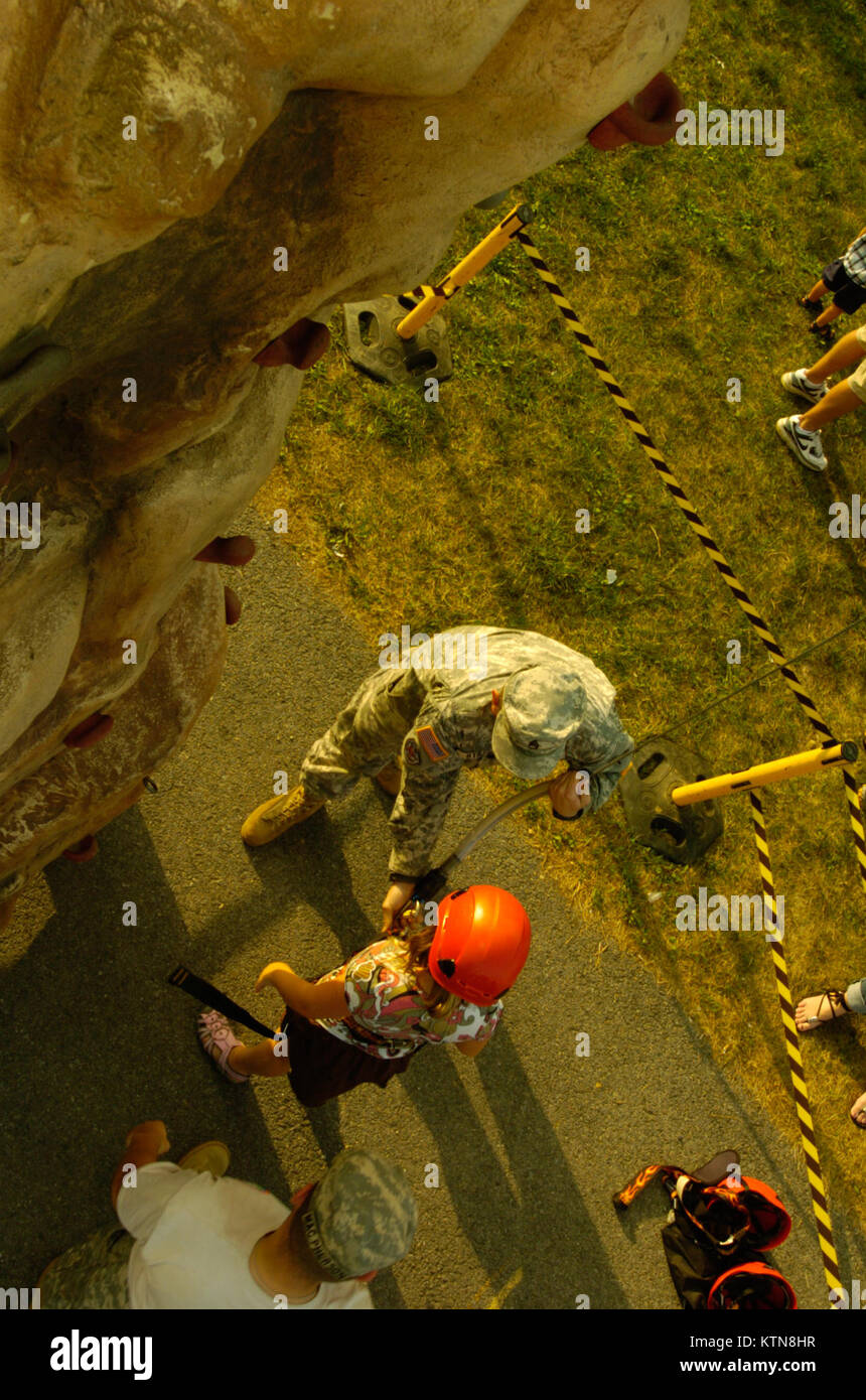 The New York Counterdrug Task Force provided a rock wall and anti-drug ...