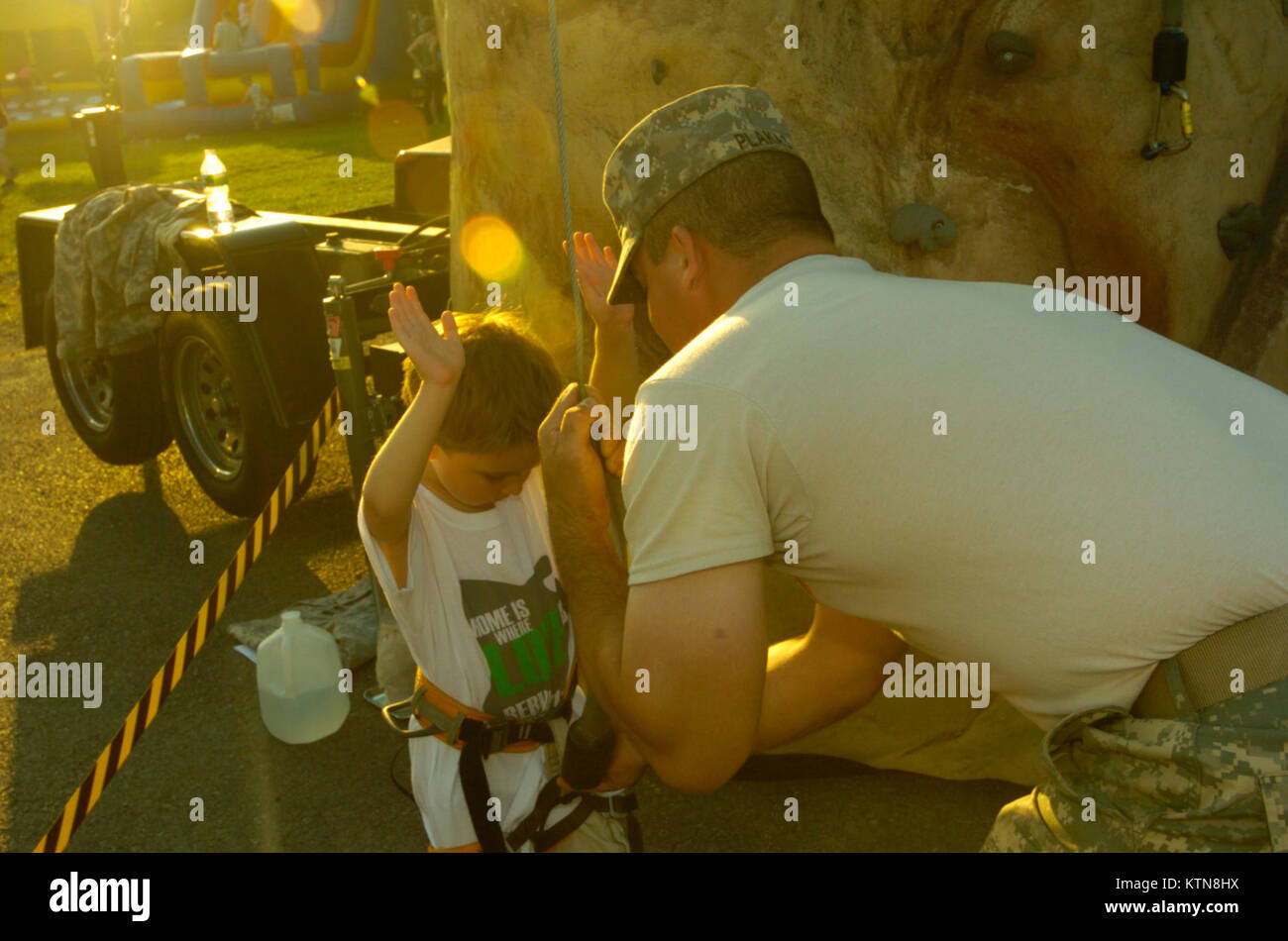 The New York Counterdrug Task Force provided a rock wall and anti-drug ...