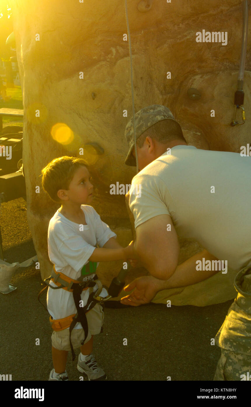 The New York Counterdrug Task Force provided a rock wall and anti-drug ...
