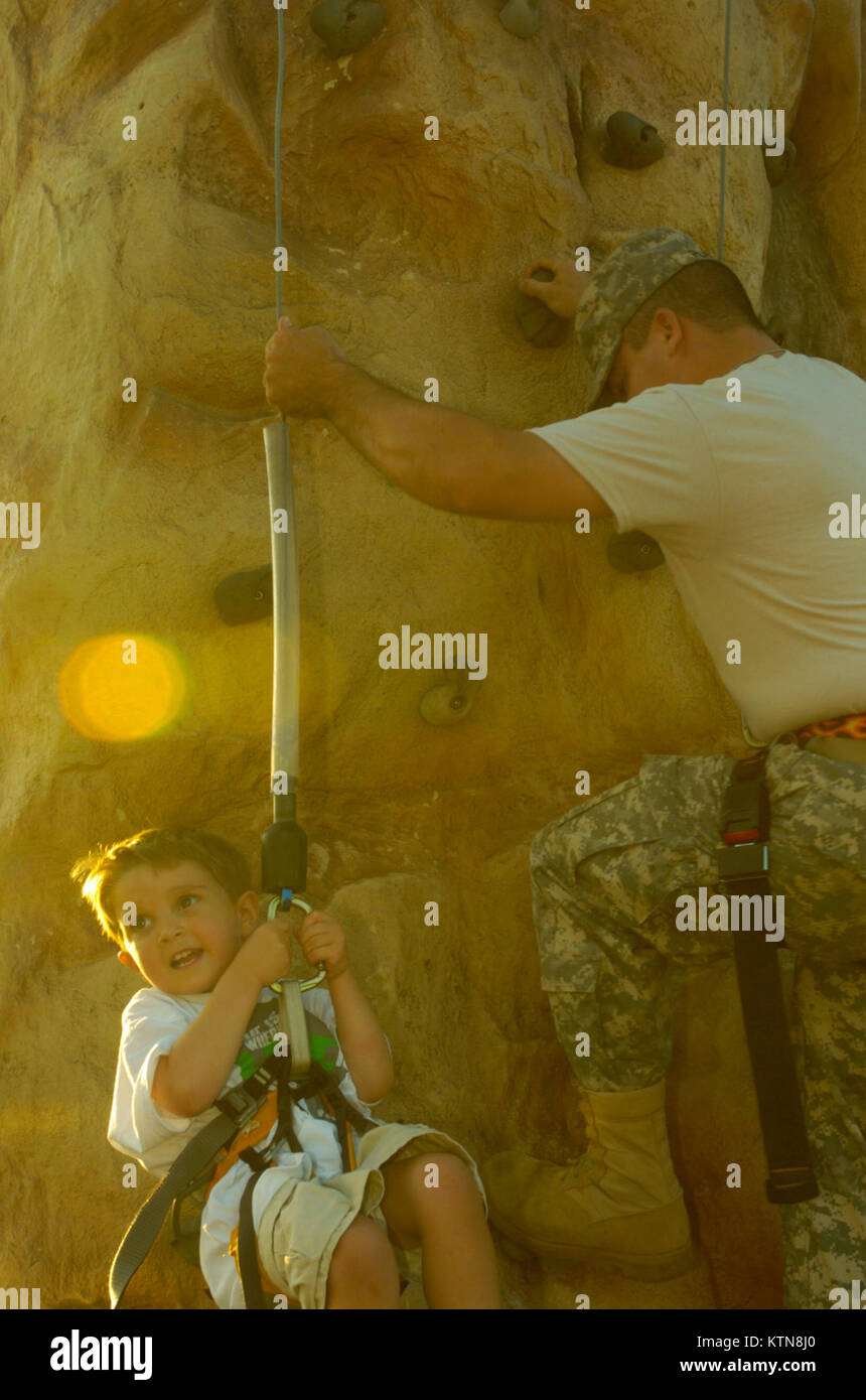 The New York Counterdrug Task Force provided a rock wall and anti-drug ...