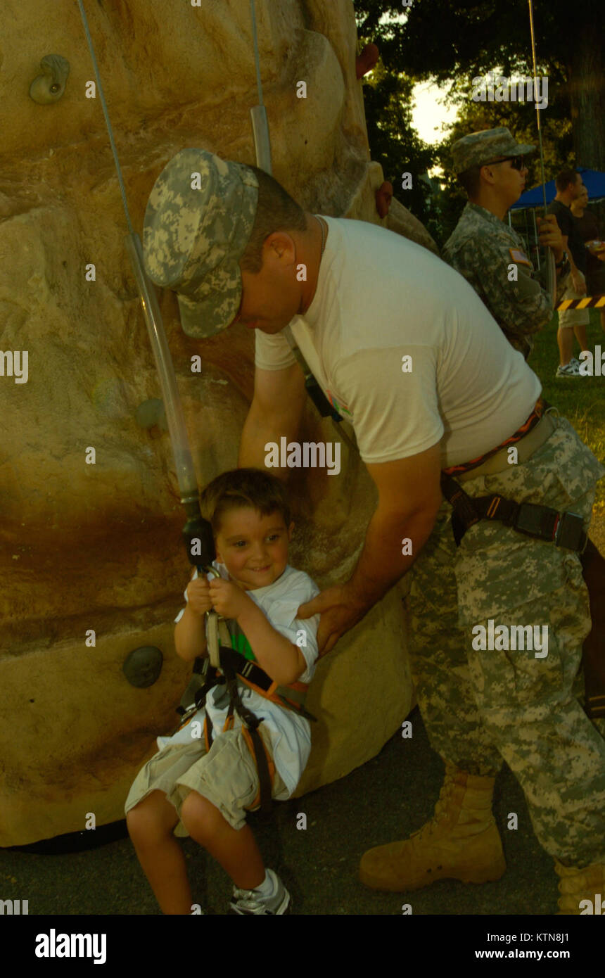 The New York Counterdrug Task Force provided a rock wall and anti-drug ...