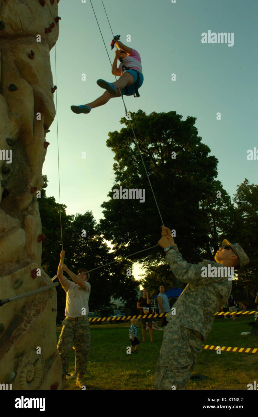 The New York Counterdrug Task Force provided a rock wall and anti-drug ...
