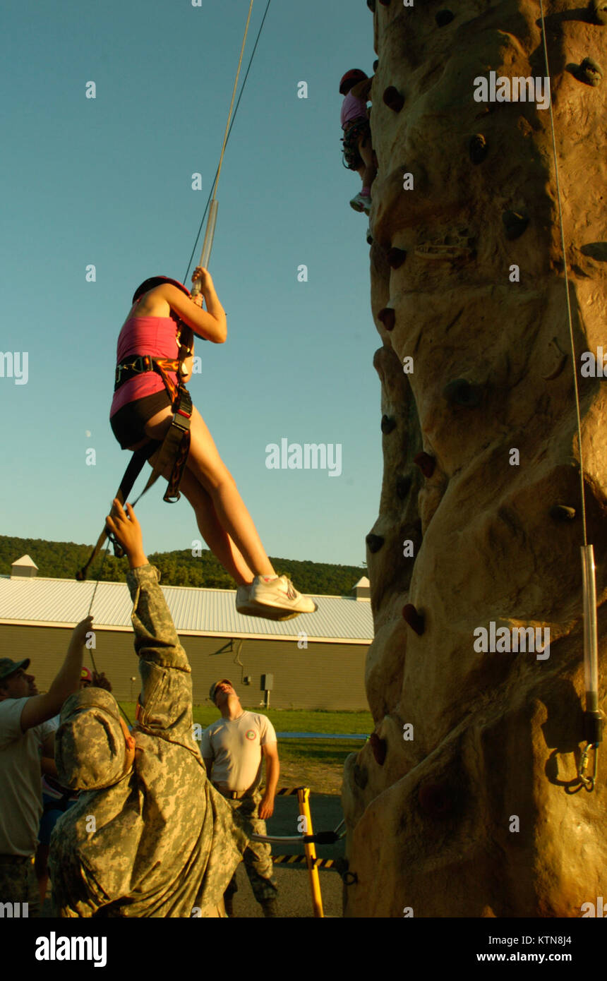 The New York Counterdrug Task Force provided a rock wall and anti-drug ...
