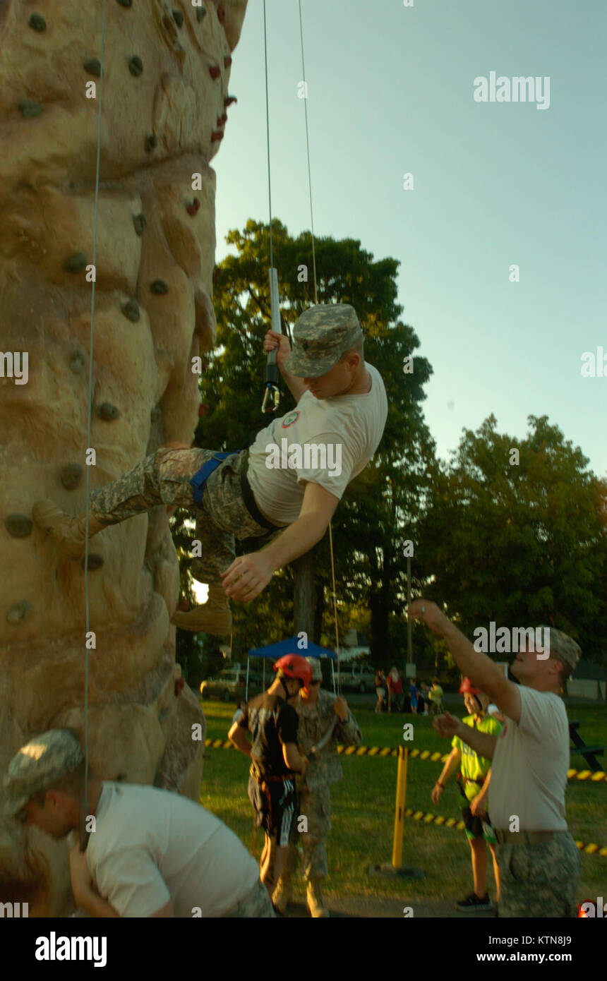 The New York Counterdrug Task Force provided a rock wall and anti-drug ...