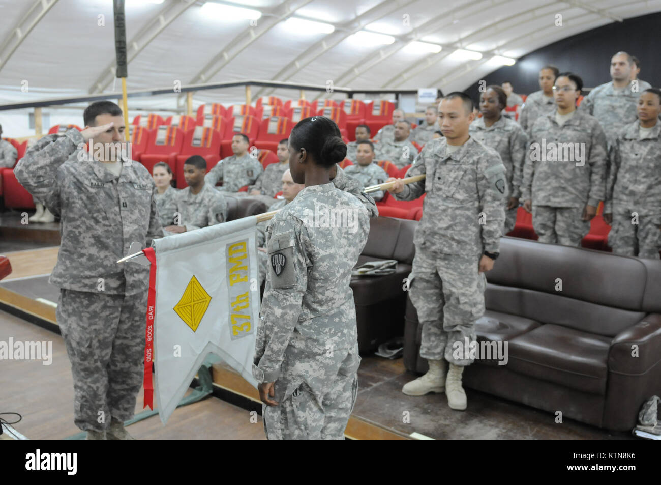 CAMP BEUHRING, Kuwait--CPT Clinton Bailly, Commander and Sgt. 1st Class ...