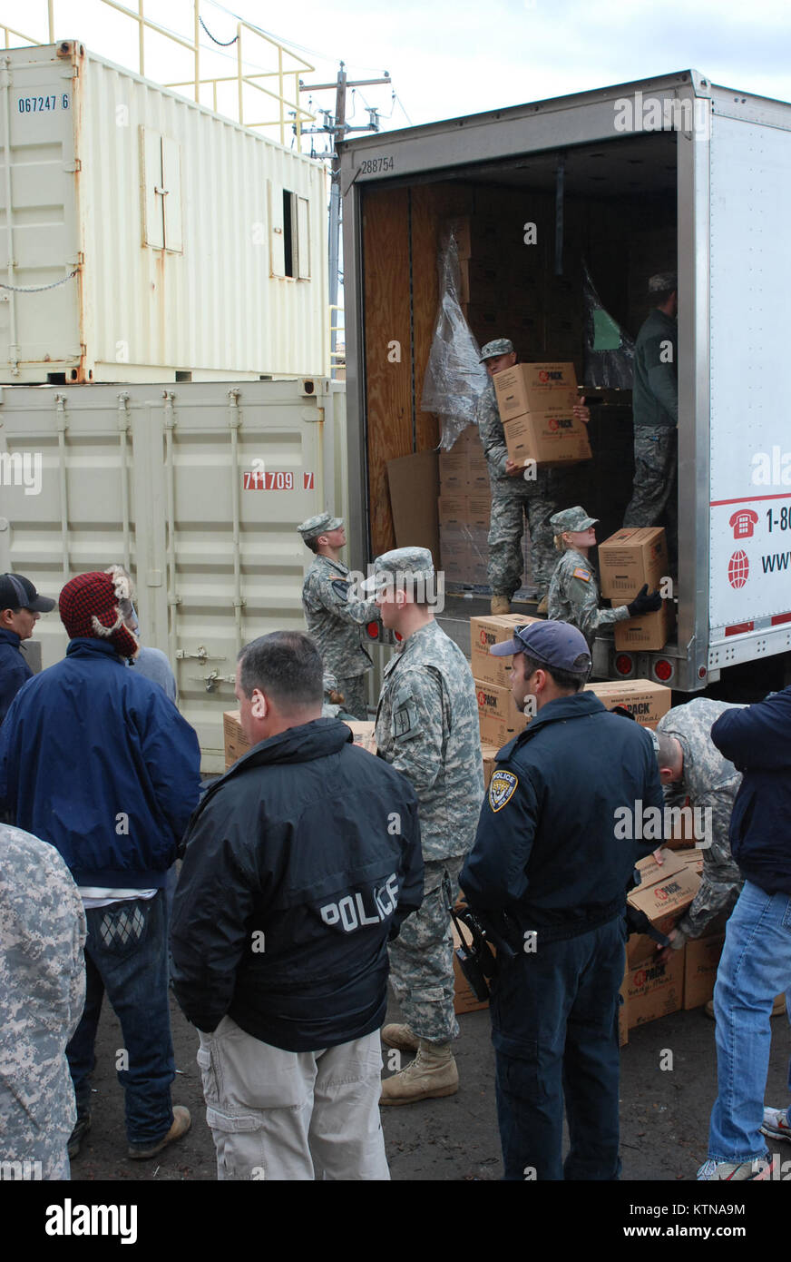 LONG BEACH, N.Y. – New York Army National Guard Soldiers of the 107th ...