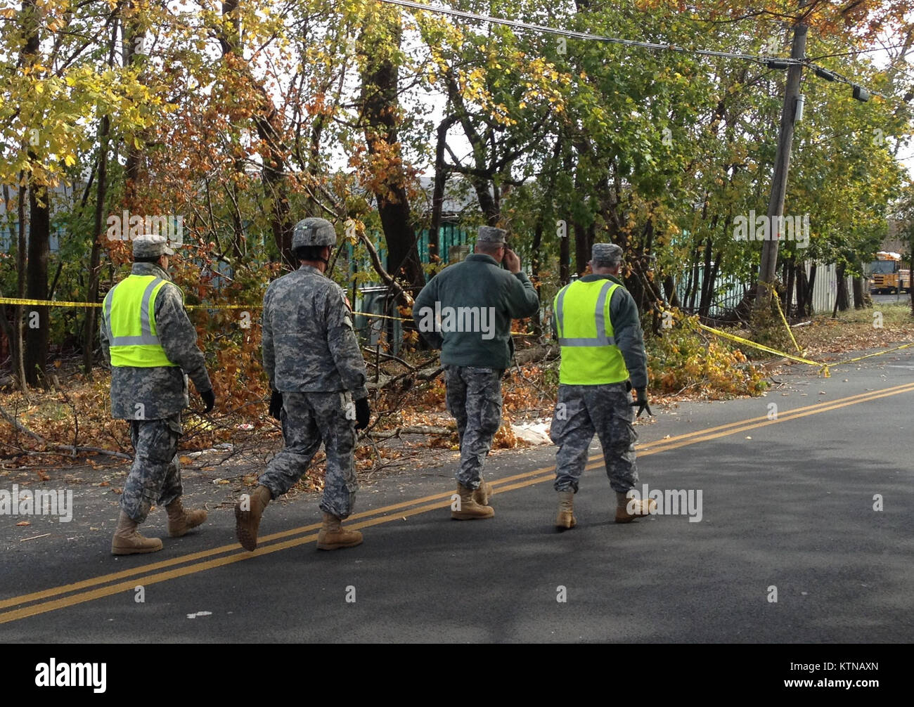 NANUET--New York Army National Guard Soldiers assess damage caused by ...