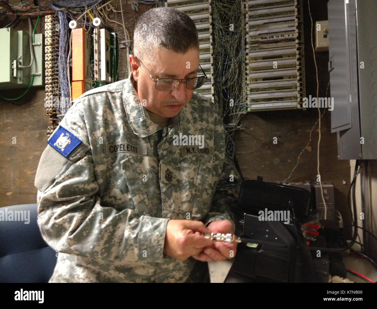 CAMP SMITH, CORTLANDT, N.Y. - New York Guard First Sergeant Mark ...
