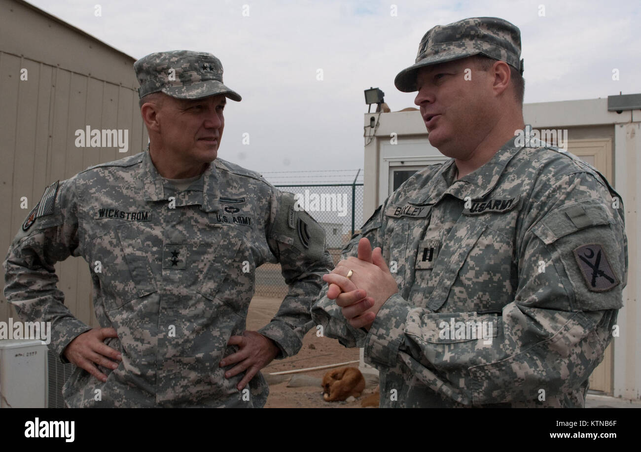 CAMP BUEHRING, KUWAIT -- Capt. David Baxley, commander of Headquarters ...