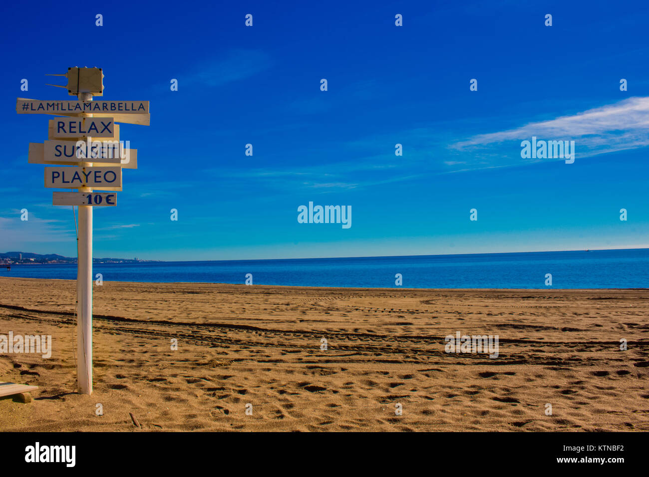 Beach. The best views of the beach in Marbella. Malaga province, Costa ...