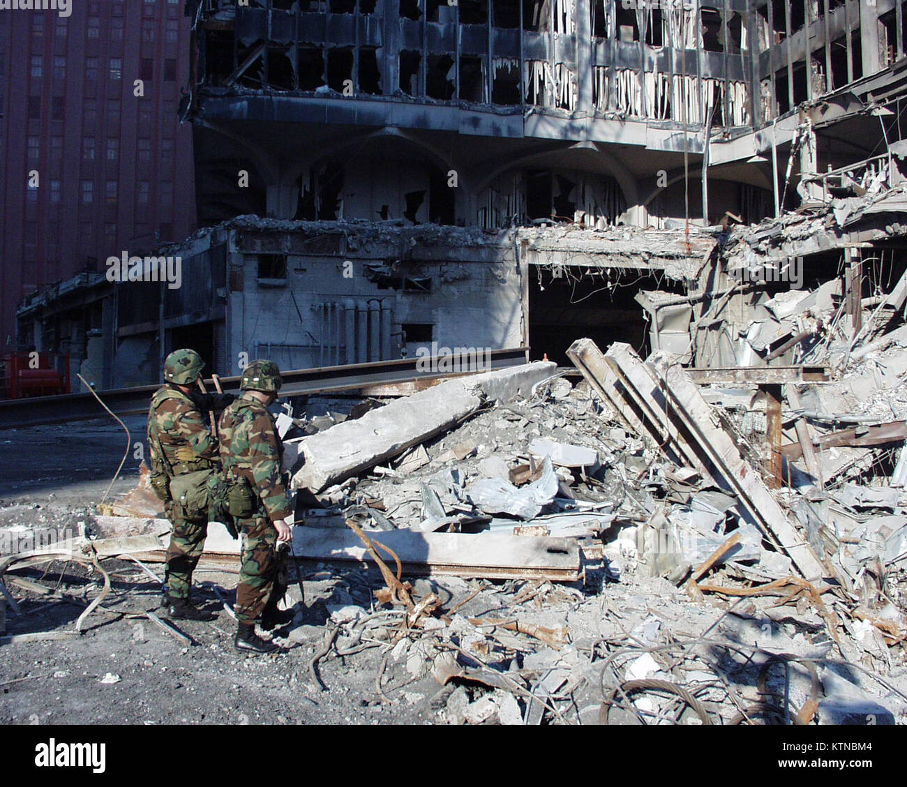 NEW YORK – A view of the pile at ground zero October 5, 2001, during ...