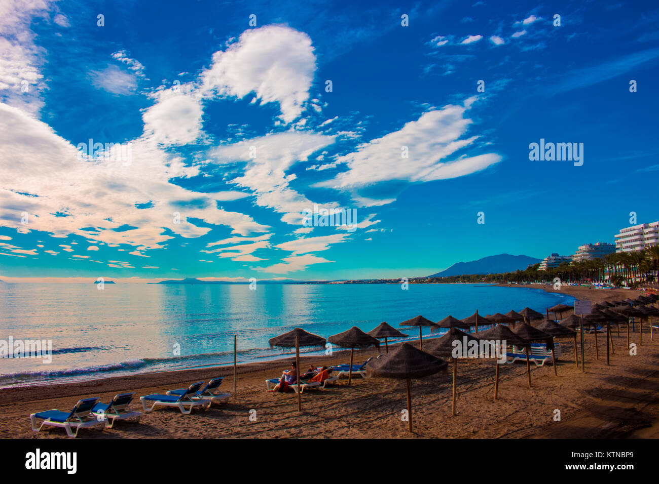 Beach. The best views of the beach in Marbella. Malaga province, Costa ...