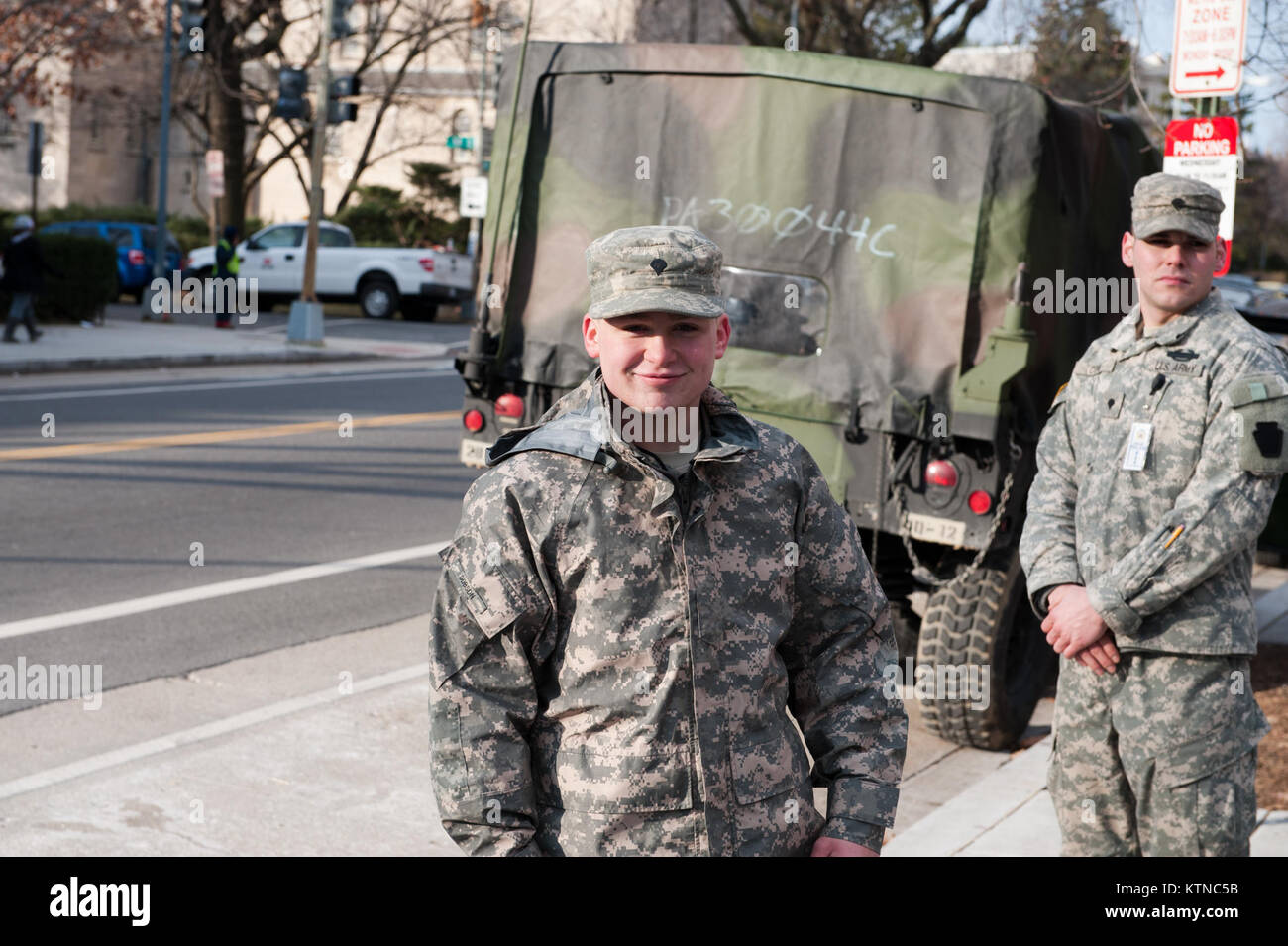 WASHINGTON, D.C. — – National Guard Army Soldiers provided crowd and ...