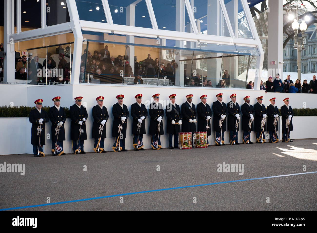 WASHINGTON, D.C. — – The U.S. Army Band waits for President Barack ...