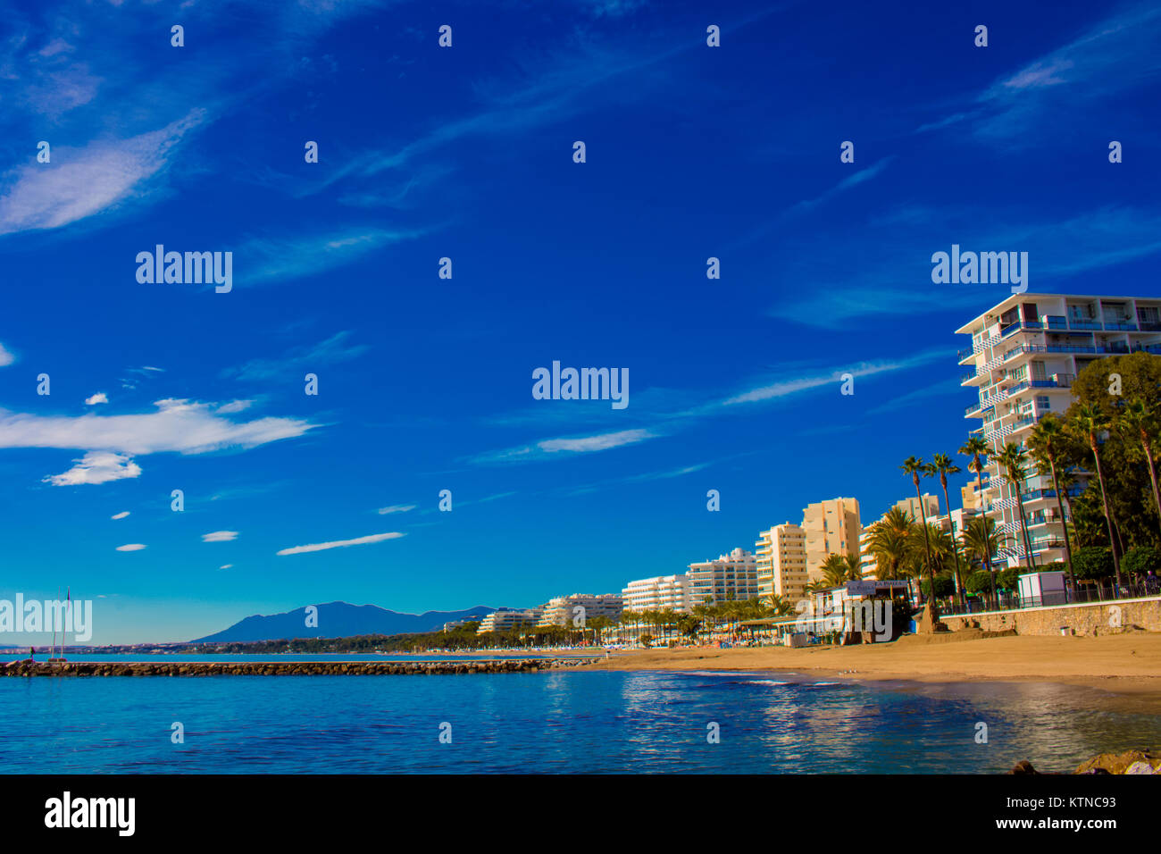 Beach. The best views of the beach in Marbella. Malaga province, Costa ...
