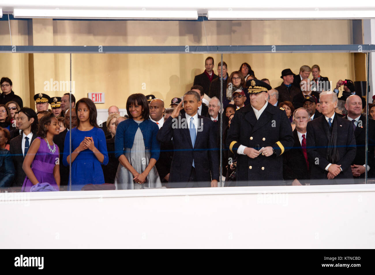 WASHINGTON, D.C. — – President Barack Obama salutes U.S. Military ...