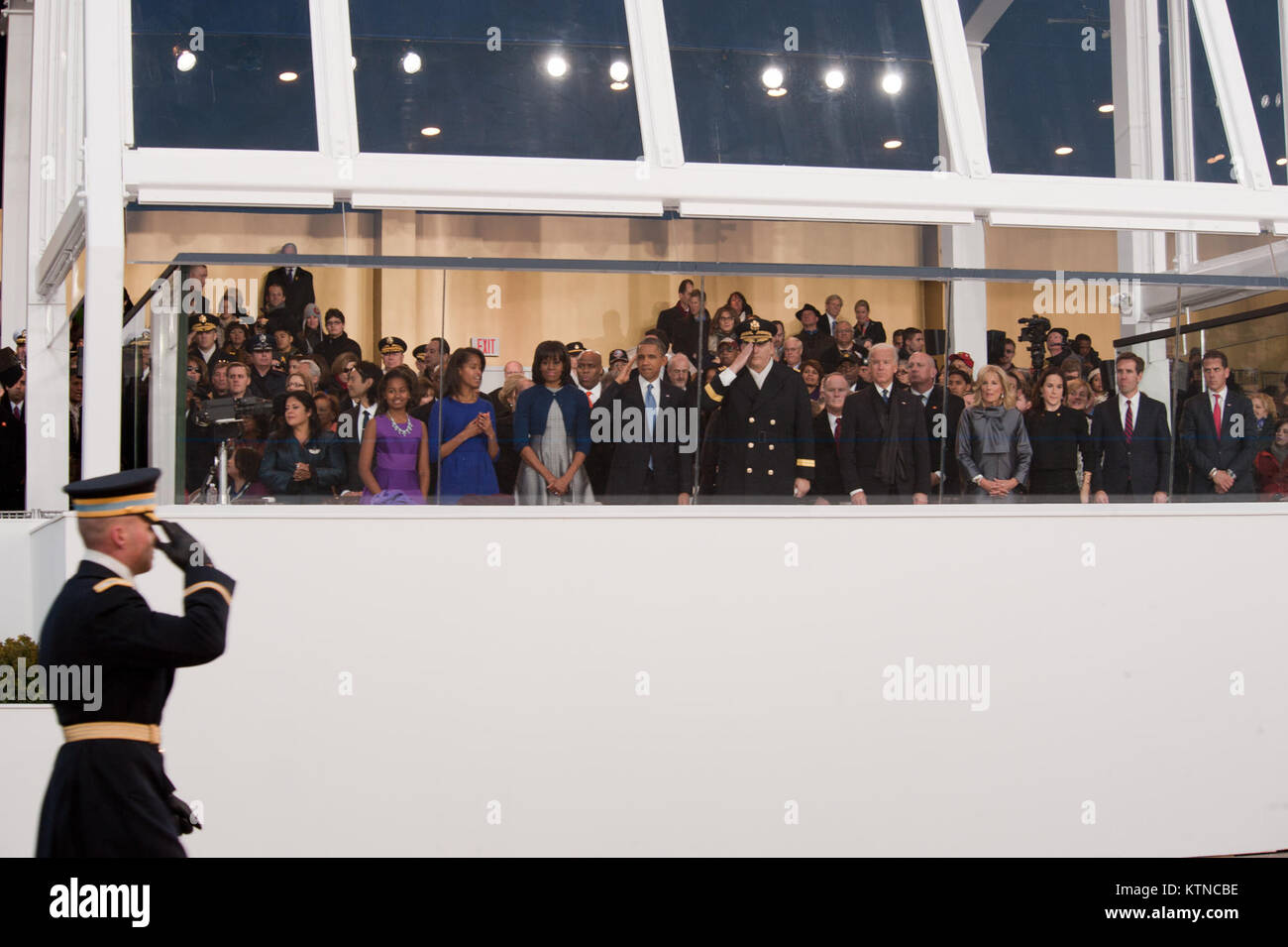 WASHINGTON, D.C. — – President Barack Obama salutes U.S. Military ...