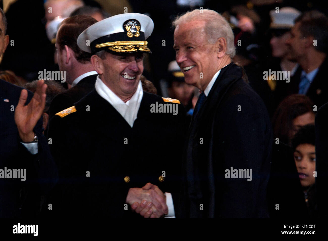 WASHINGTON, D.C. — – Vice President Joe Biden watches the Inauguration ...