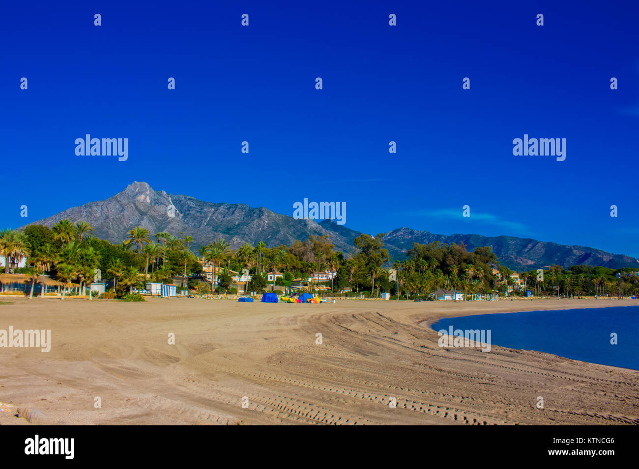 Beach. The best views of the beach in Marbella. Malaga province, Costa ...