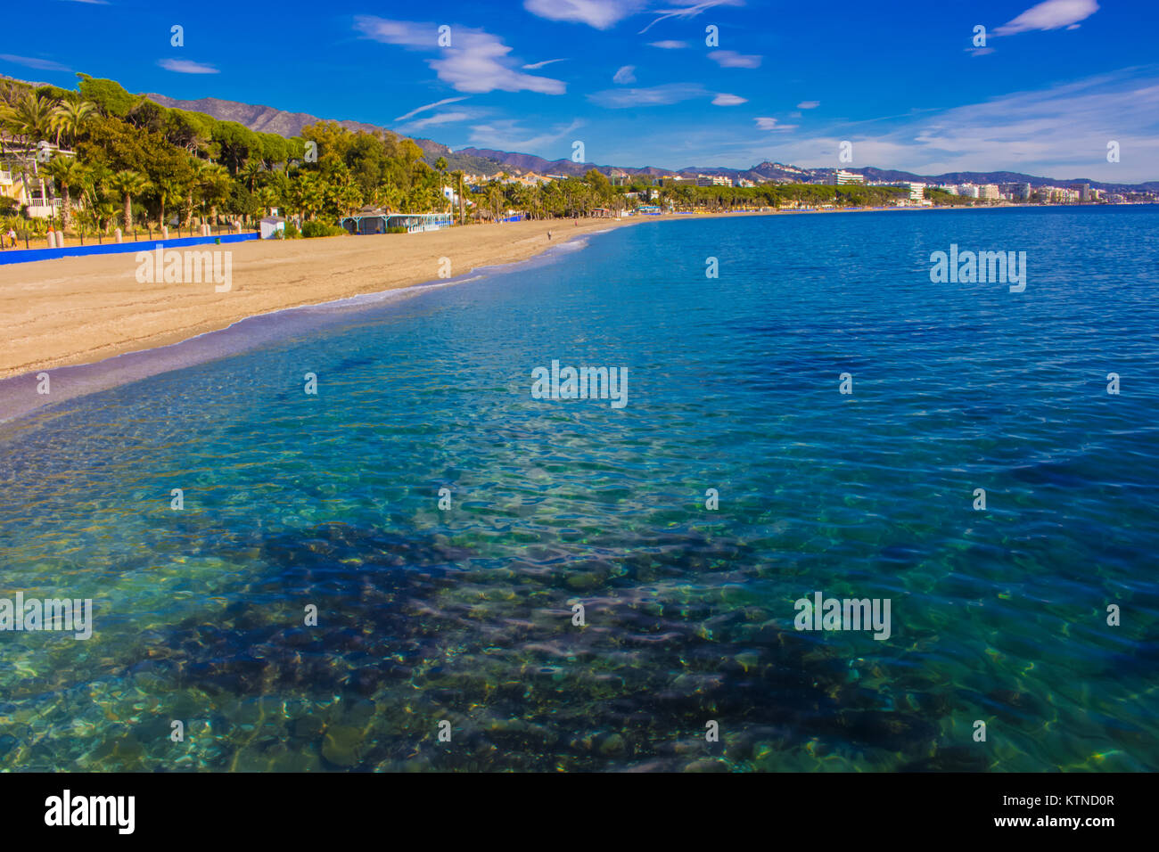 Beach. The best views of the beach in Marbella. Malaga province, Costa ...