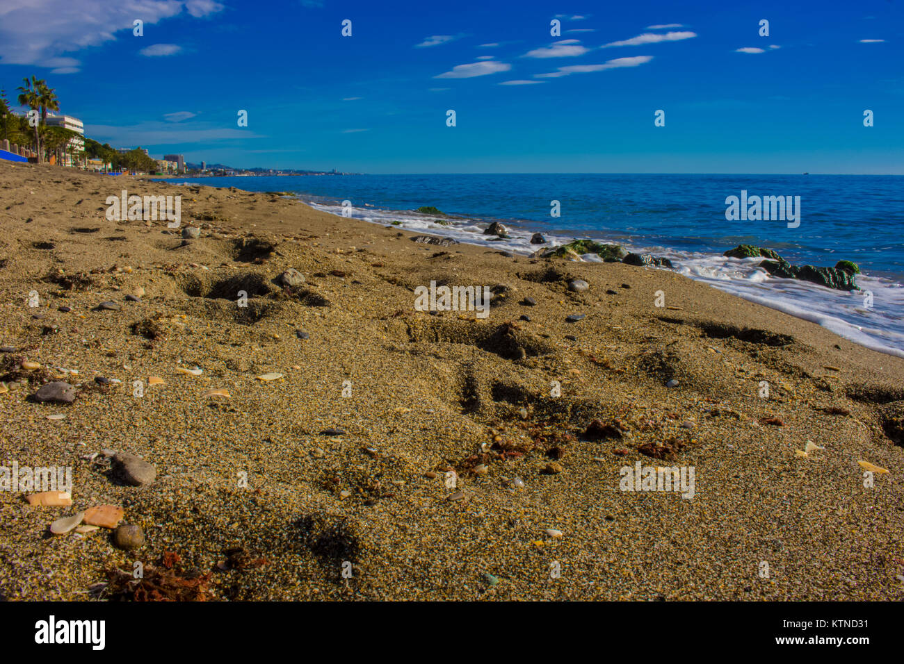 Beach. The best views of the beach in Marbella. Malaga province, Costa ...
