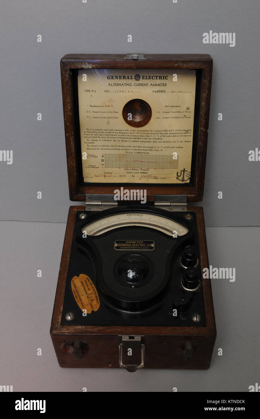 Antique General Electric meter Stock Photo - Alamy