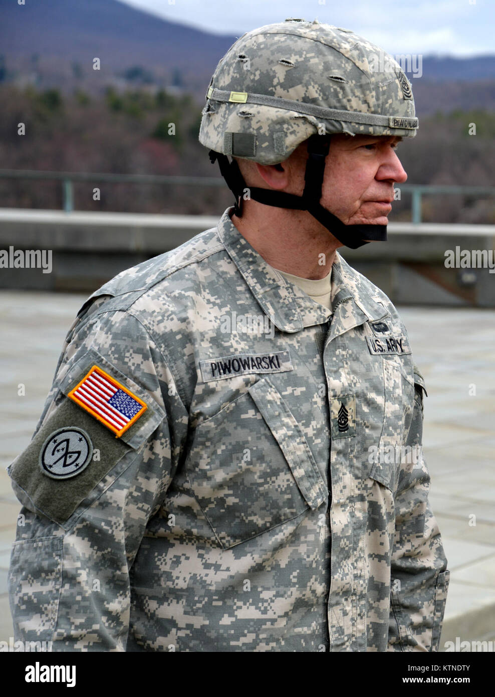 Command Sgt. Major David A. Piwowarski, the incoming 42nd Infantry ...