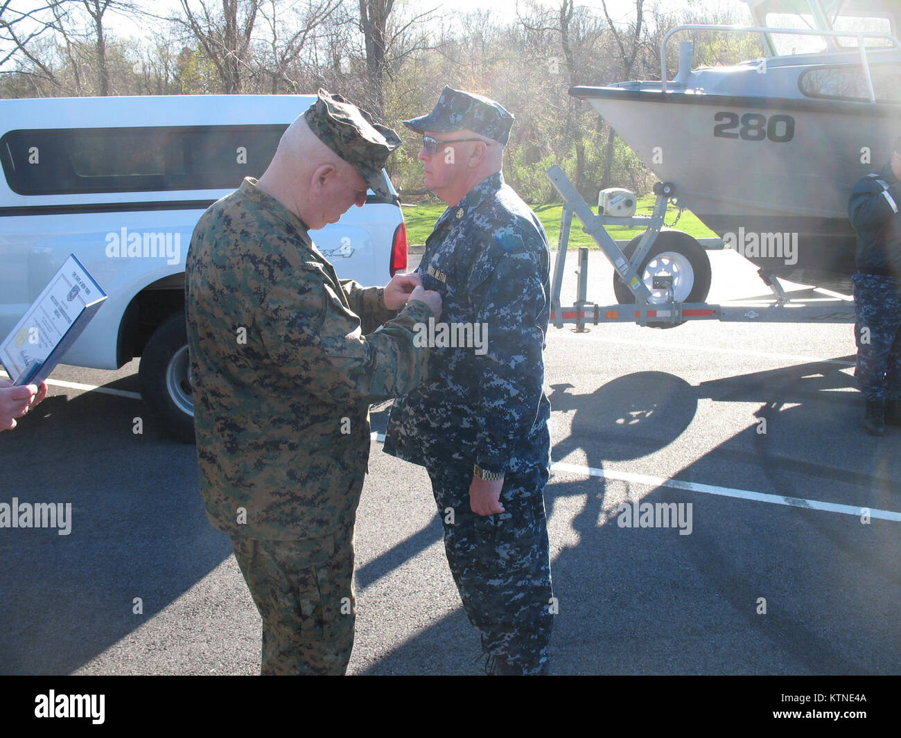 National Guard medal award Stock Photo - Alamy
