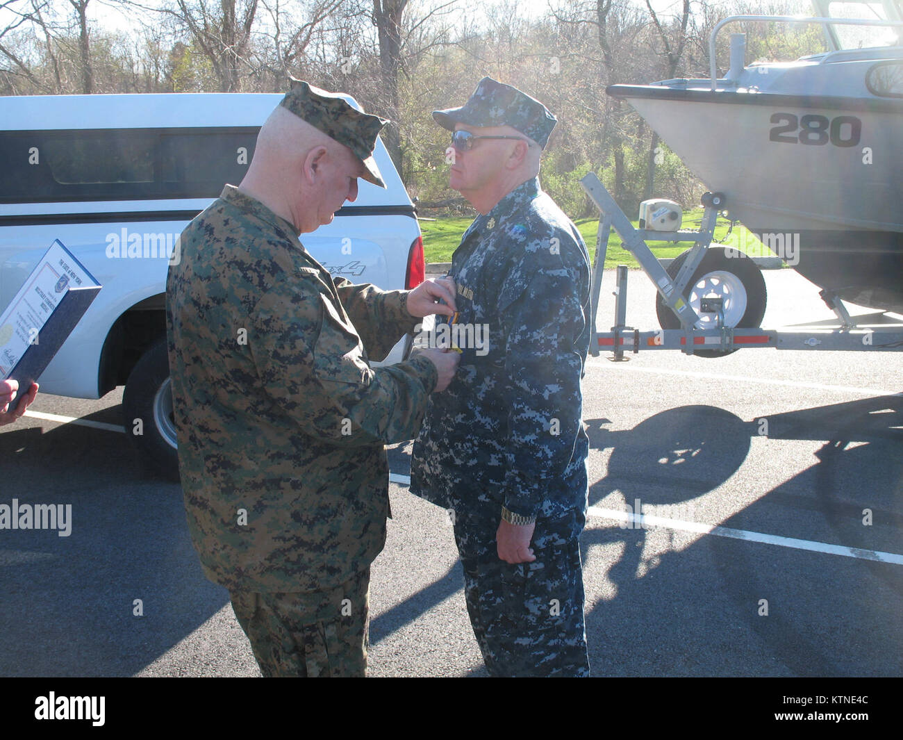 National Guard medal award Stock Photo - Alamy