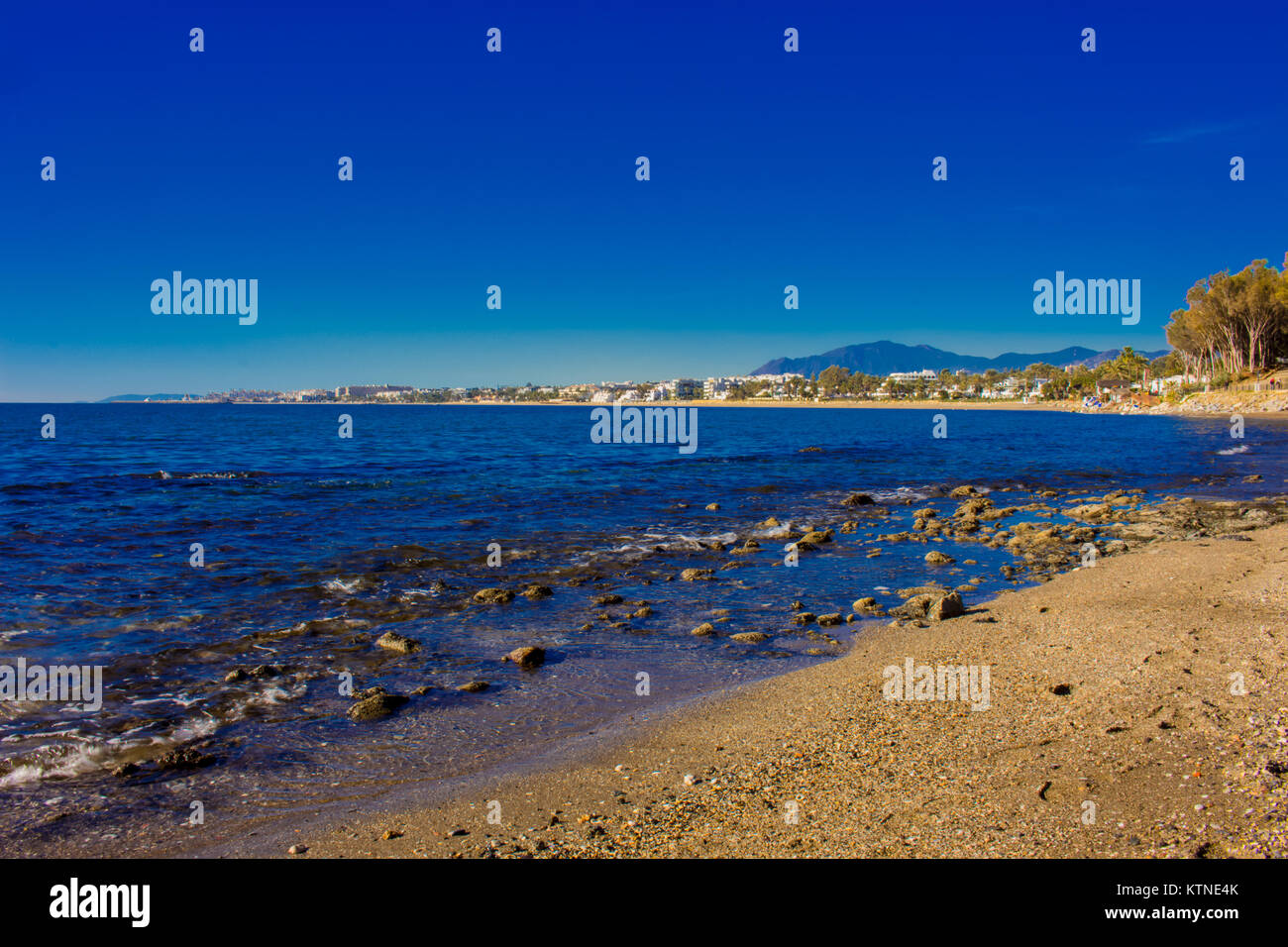 Beach. The best views of the beach in Marbella. Malaga province, Costa ...