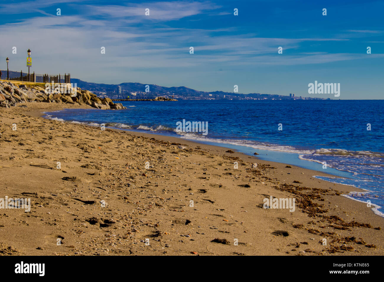 Beach. The best views of the beach in Marbella. Malaga province, Costa ...